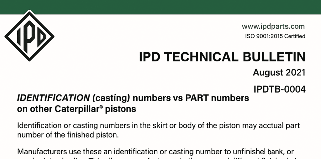 IPD Parts Caterpillar® C15 & 3406E Engines | IPD
